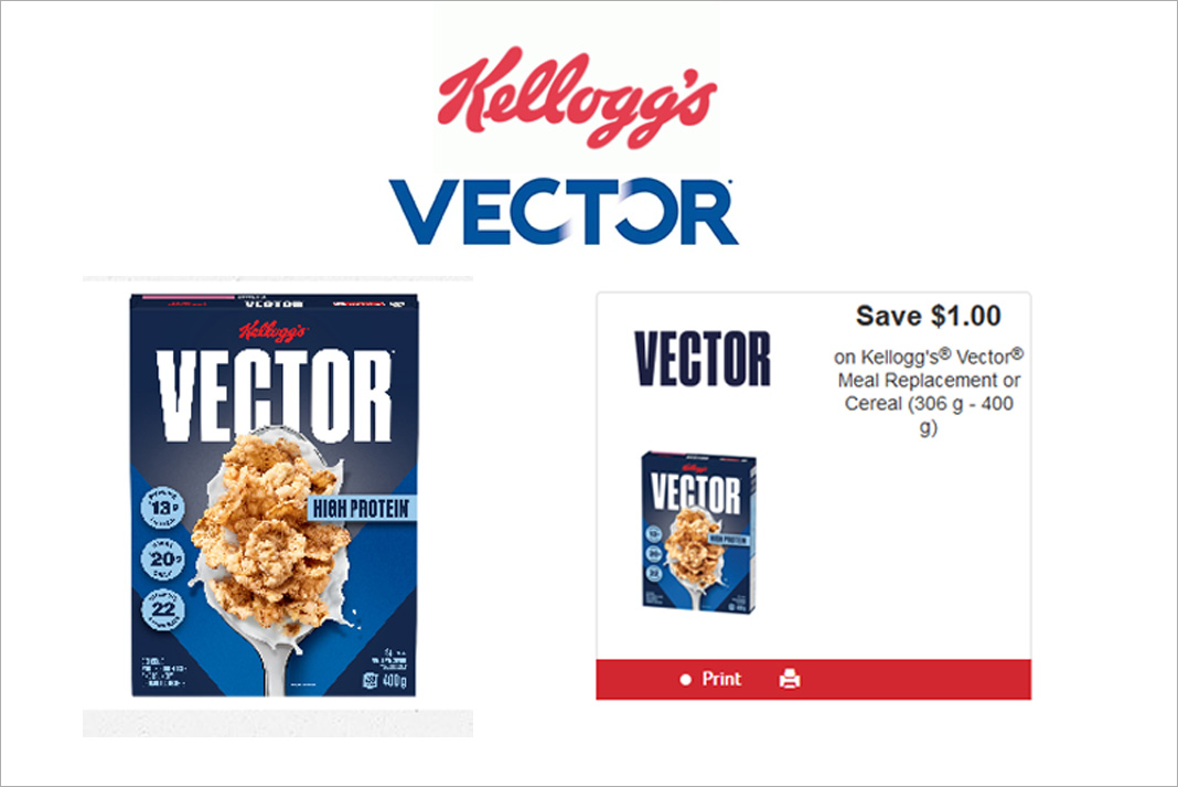 Kellogg's Vector Meal Replacement Save $1.00 Coupon - webSaver.ca