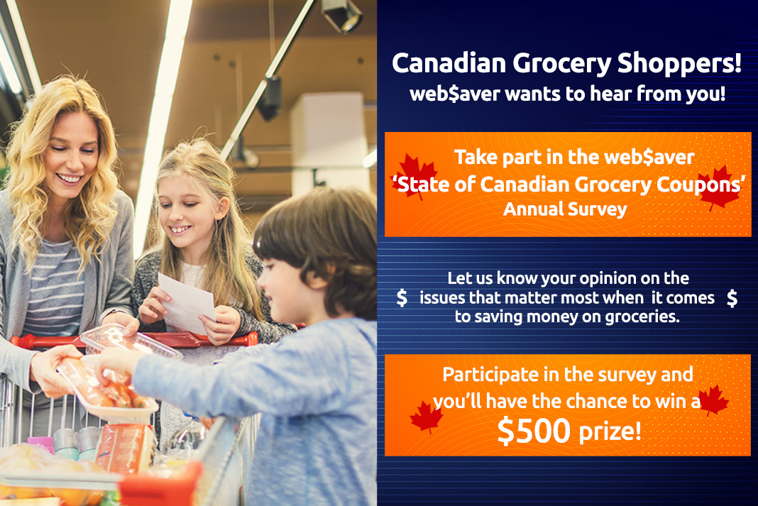 Take part in the webSaver 'State of Canadian Grocery Coupons' Annual ...